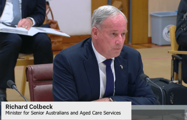 Aged Care Minister Richard Colbeck defends going to cricket