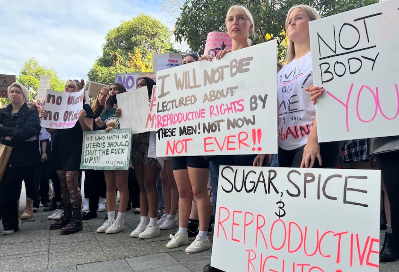 Australia's first Roe v Wade solidarity protest kicks off in Perth
