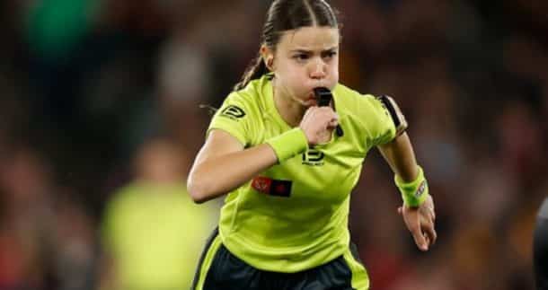 At 16, Emma Stark becomes the youngest elite-level umpire in AFL history