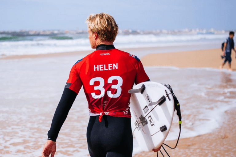 Ethan Ewing wins Bells Beach trophy 40 years after his late mum
