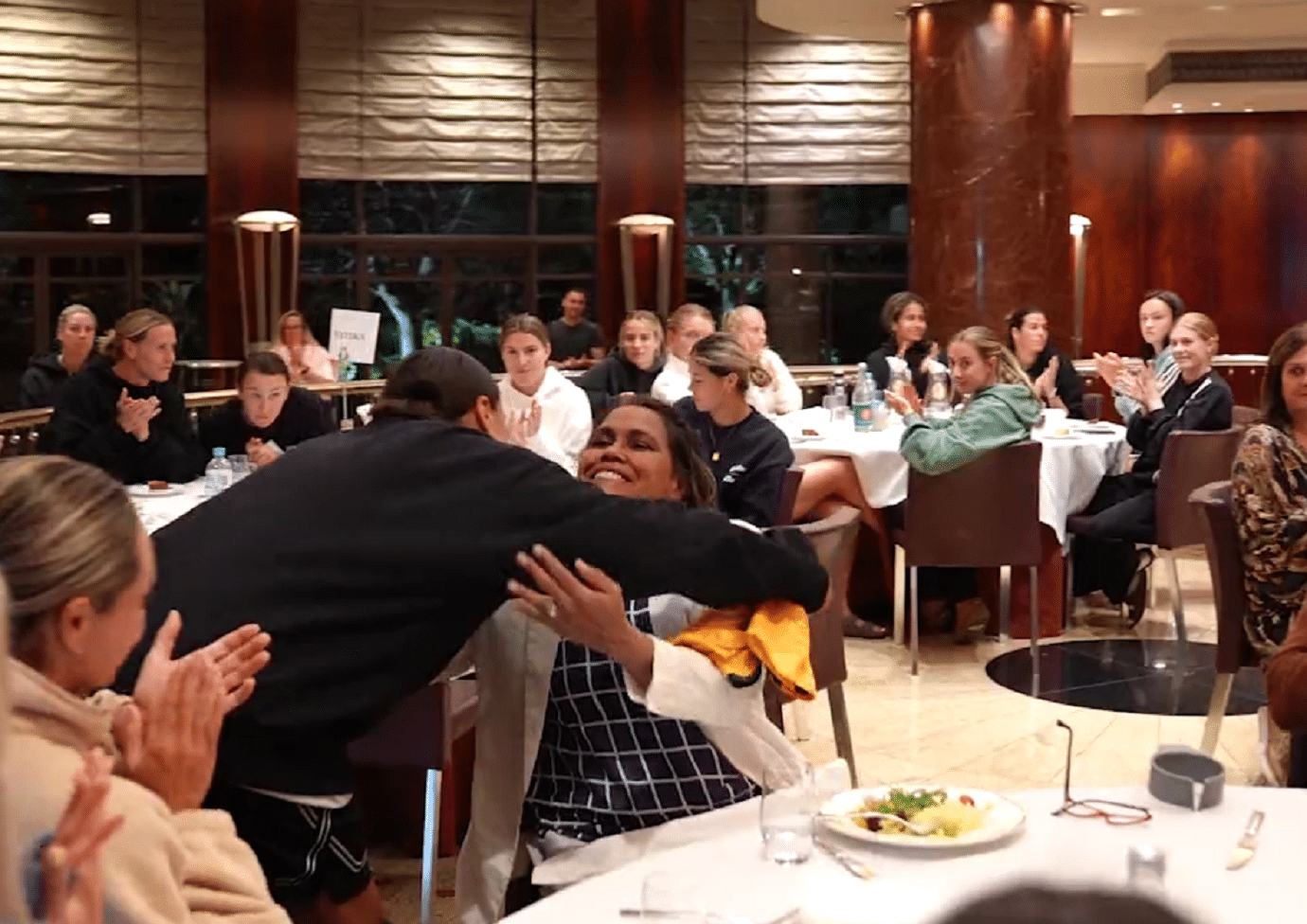 'A night we'll never forget': Cathy Freeman visits Matildas ahead of ...