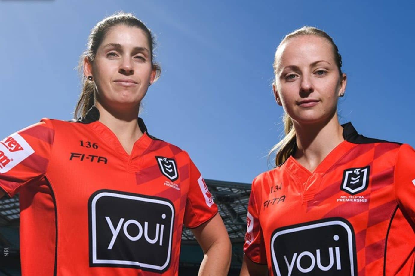 First female solo match officials to referee men's NRL games