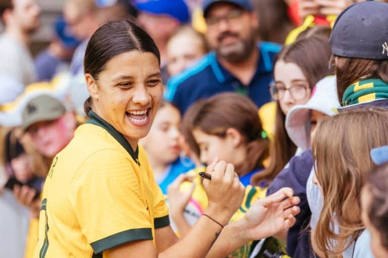 Sam Kerr launches football schools for Aussie kids