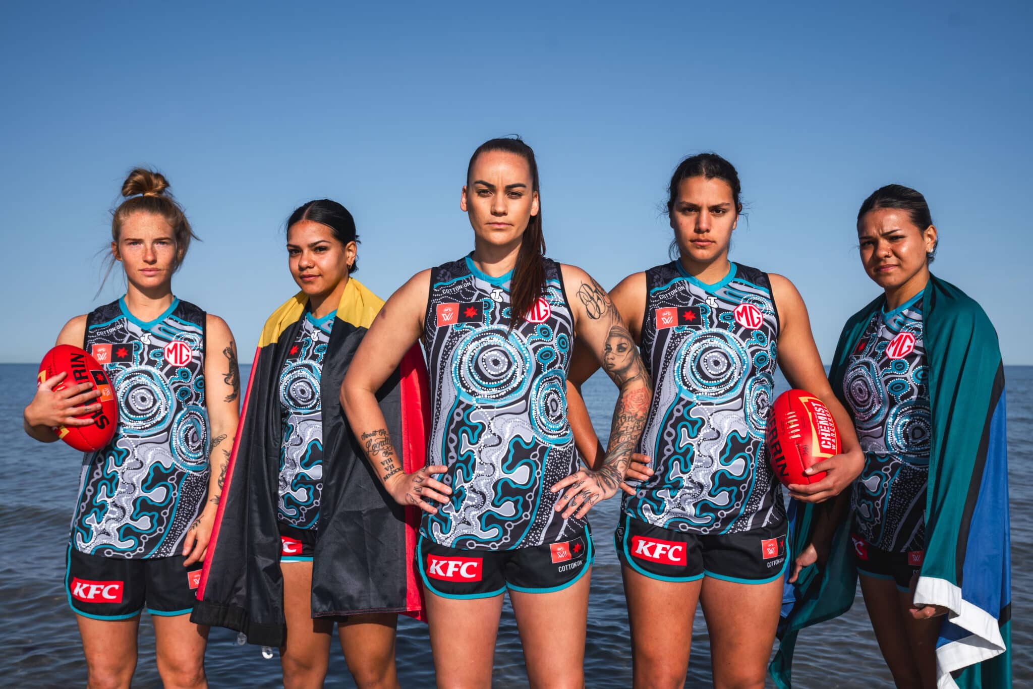 Gemma Houghton's AFLW Indigenous Round guernsey tribute