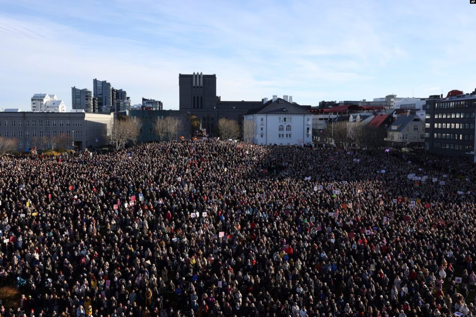 Icelandic women walked off paid and unpaid jobs on Tuesday. Why?