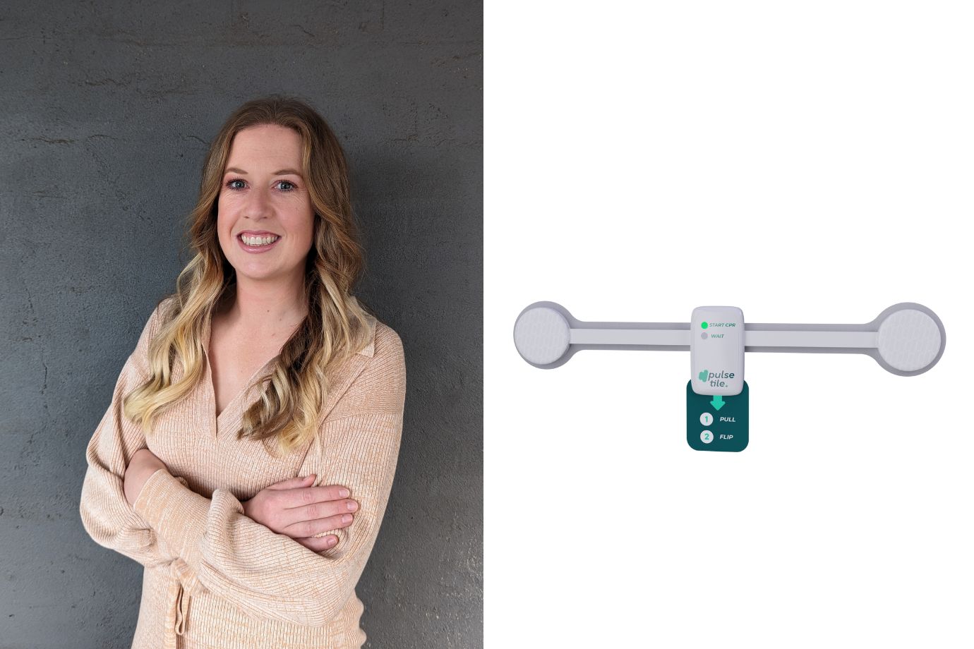 Medtech startup founder Elleesha King, pulse-detecting device