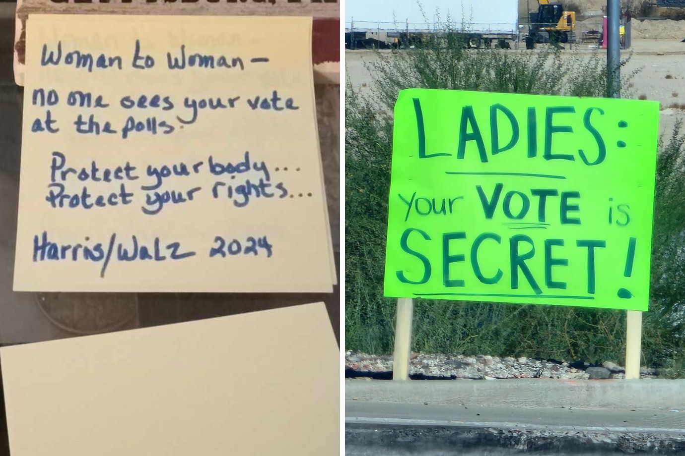 The women secretly voting for Kamala Harris