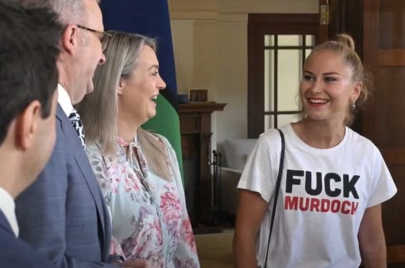 Offended by Grace Tame's t-shirt? You need a reality check