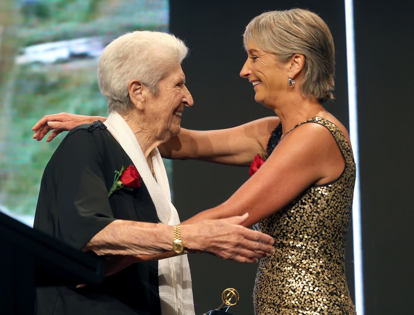 Layne Beachley wins the Dawn Award for her courage and bravery