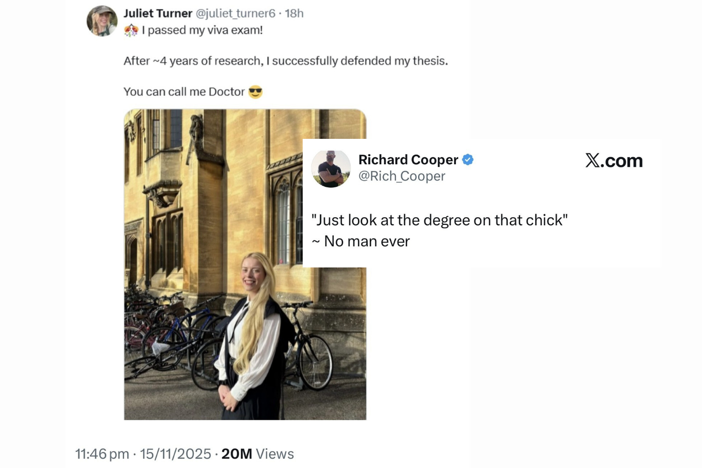 Yep, celebrating female achievement still triggers misogyny